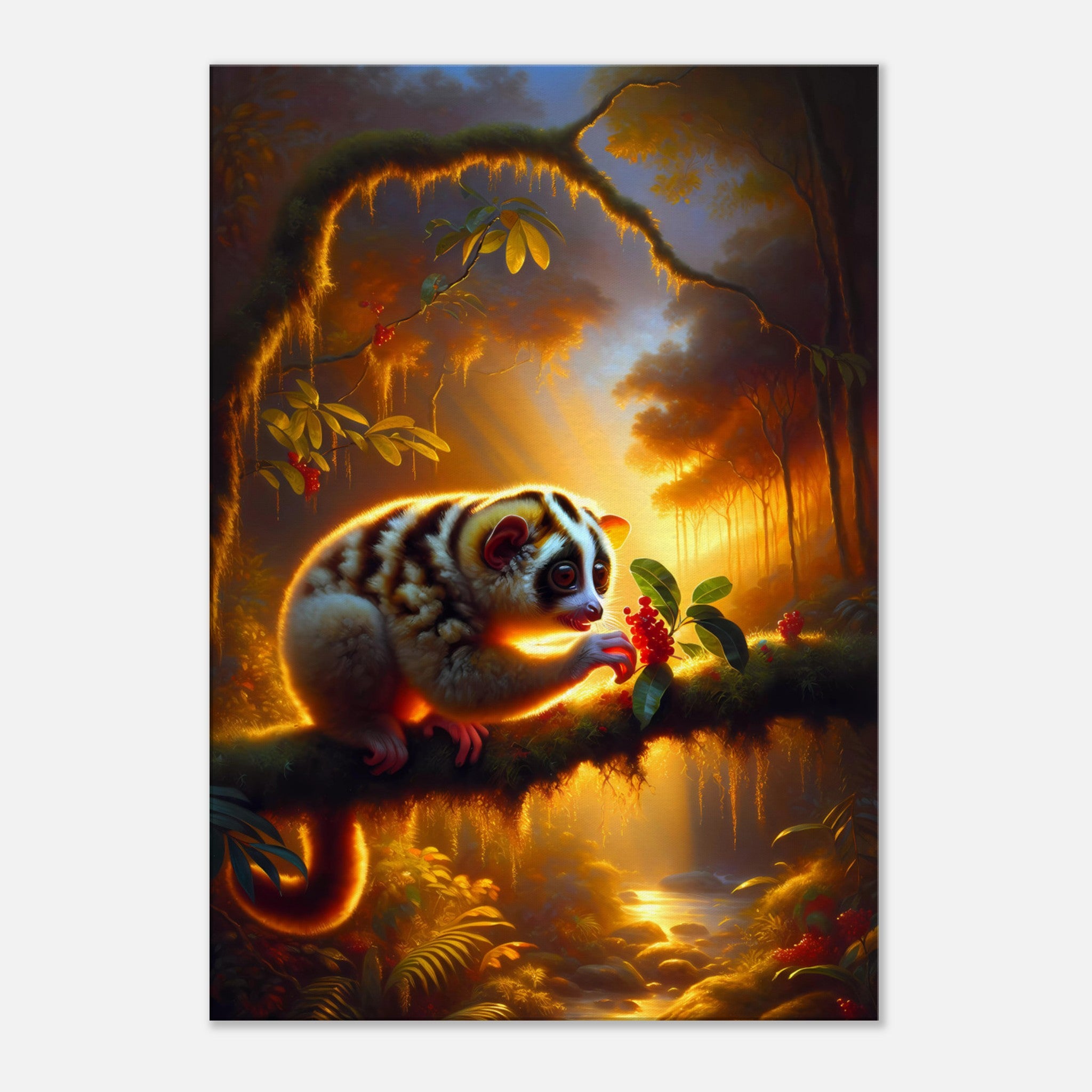 Loris Golden Radiance - Canvas Art Print – DontSleepGFX