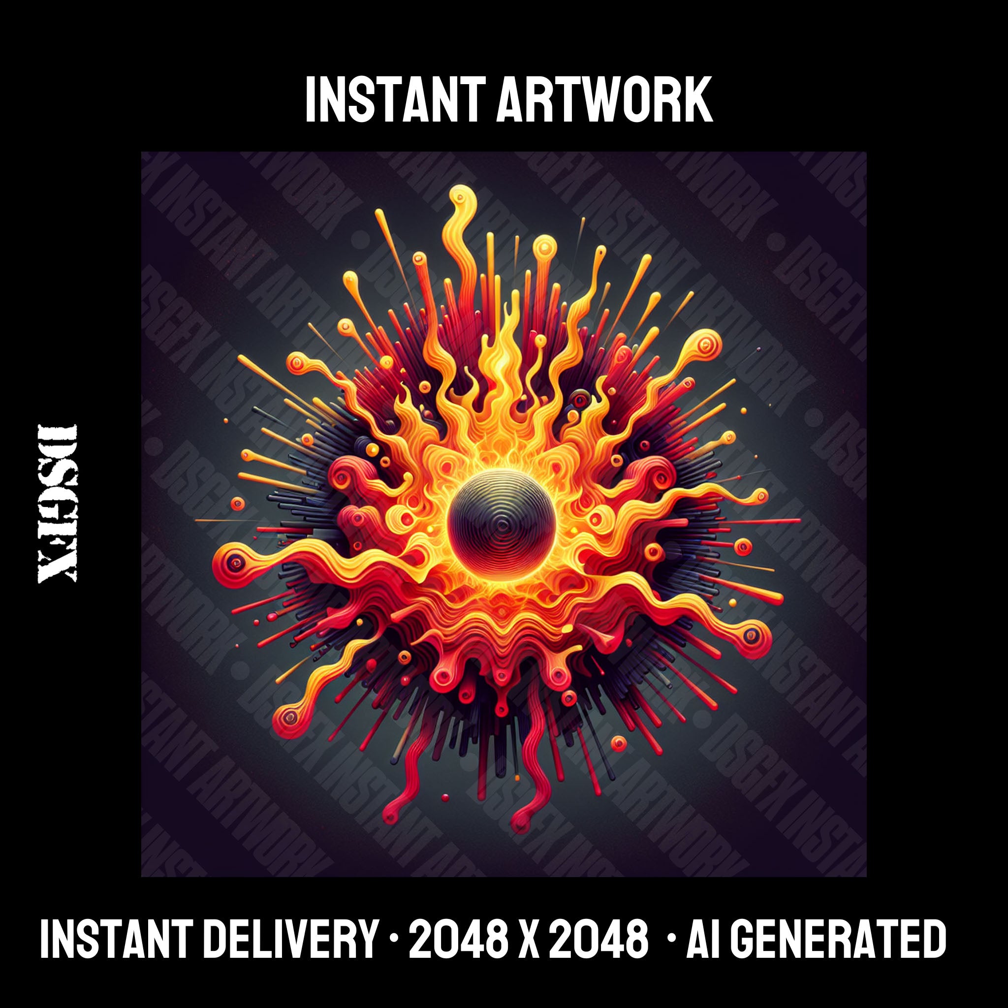 Abstract Sonic Burst – DontSleepGFX